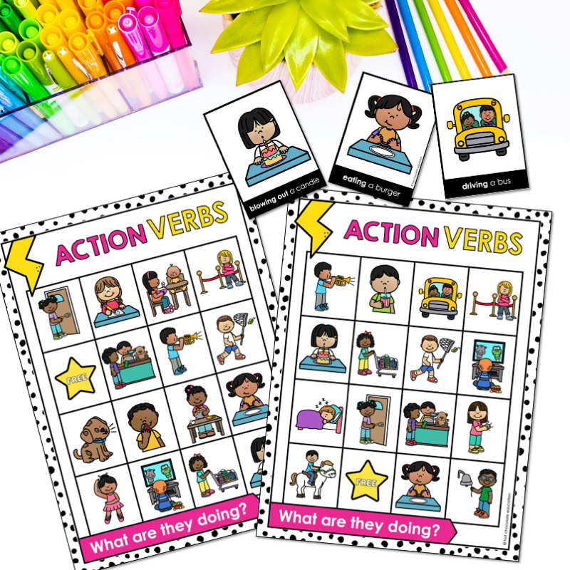 Games You Need to teach Action Verbs in the classroom
