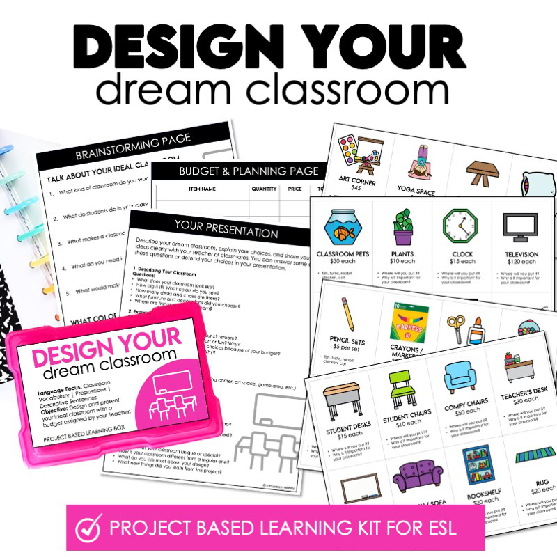 Build Your Dream Classroom ESL Project-Based Activity