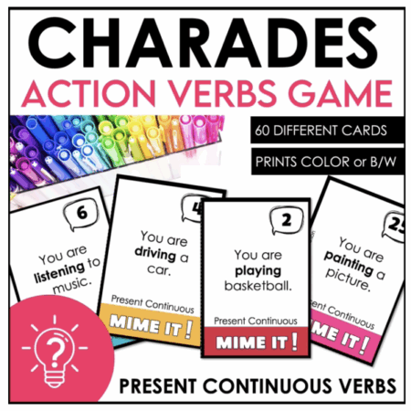 Games You Need to teach Action Verbs in the classroom