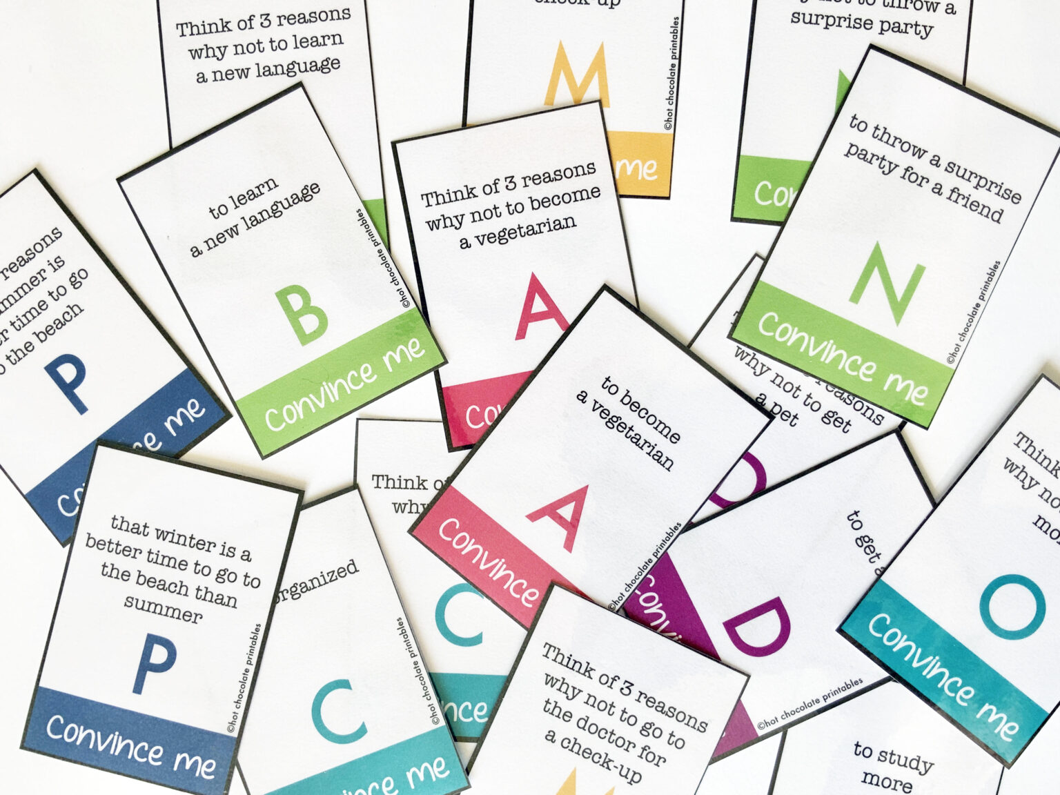 Conversation Prompts for the ESL classroom - Hot Chocolate Teachables