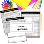 Easy to Use Editable Report Card Templates for all Grades
