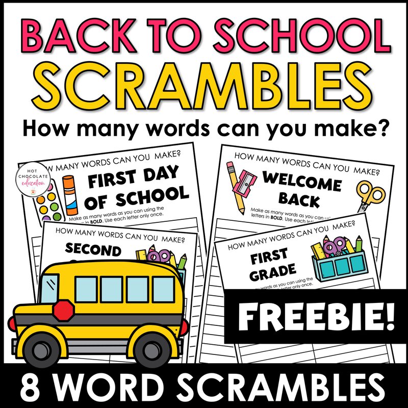 FIRST DAY OF SCHOOL - FREE Student Introduction Worksheet – Hot ...